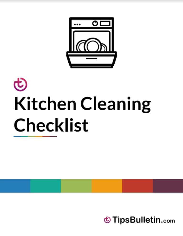 FREE Printable Cleaning Checklist for Your Kitchen