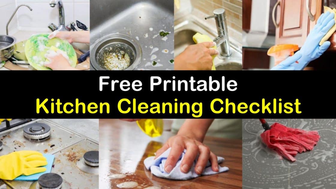 FREE Printable Cleaning Checklist for Your Kitchen
