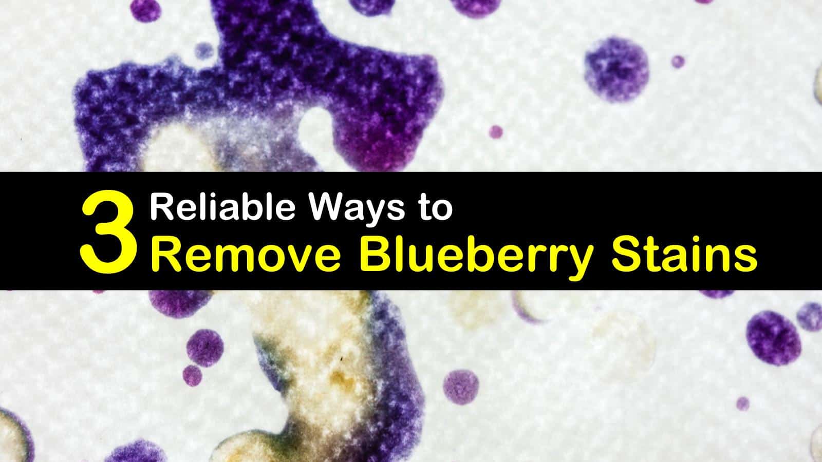 3 Reliable Ways to Remove Blueberry Stains