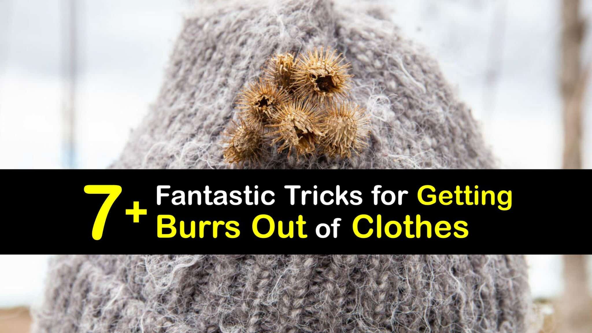 Eliminating Burrs - Fast Tricks for Removing Burrs From Clothes