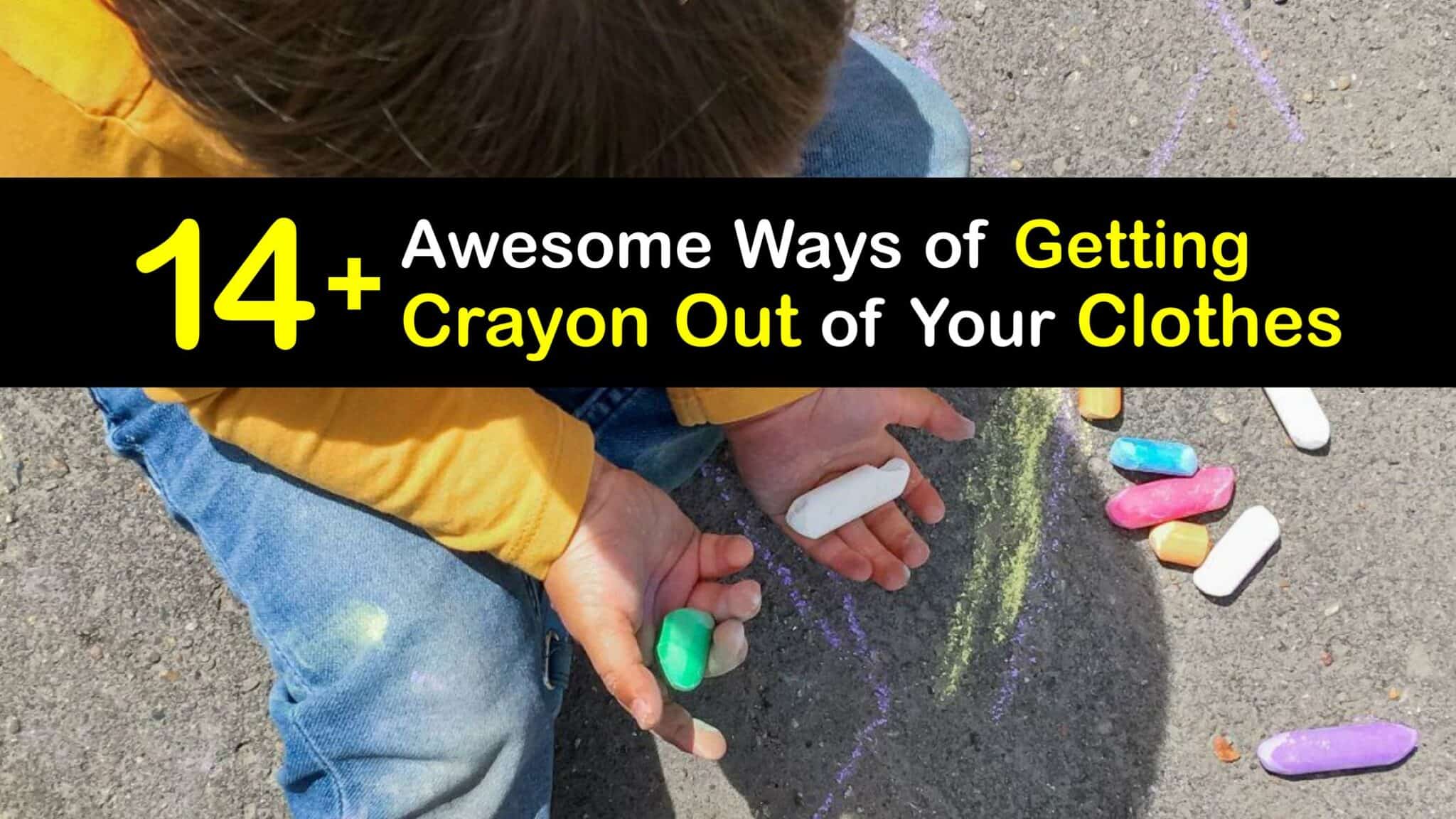 Crayon Stains - Awesome Tips to Remove Crayons From Clothes