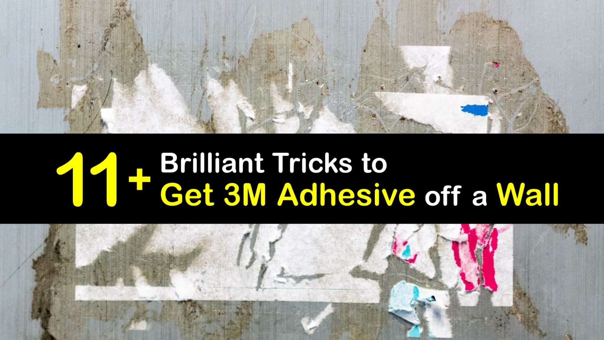 3M Adhesive Marks - Ways to Remove 3M Tape From a Wall