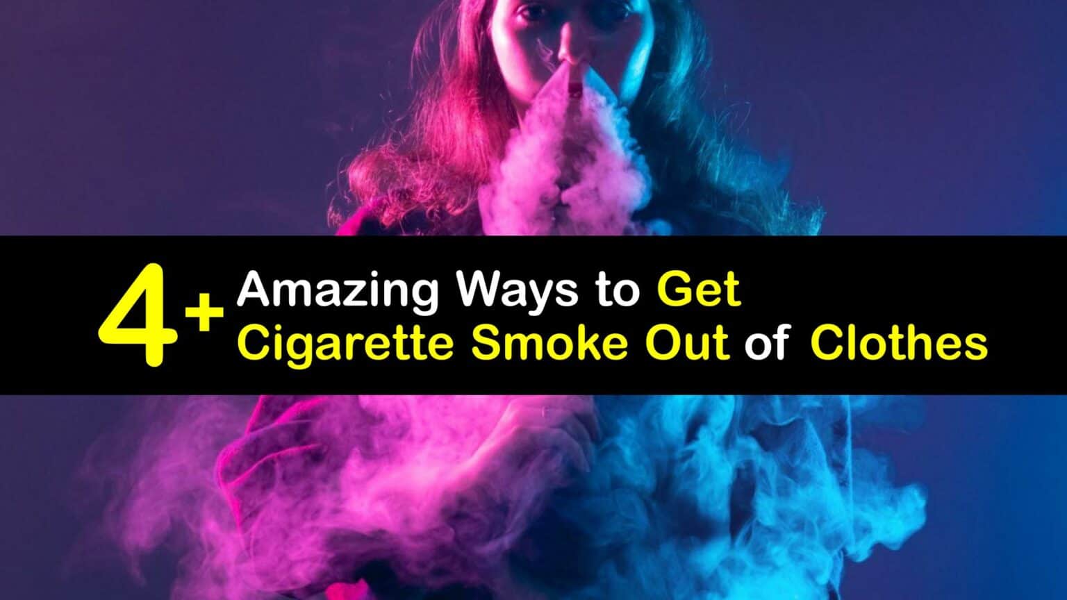 Cigarette Smoke Cleaning - Getting Smoky Stains Out of Clothes