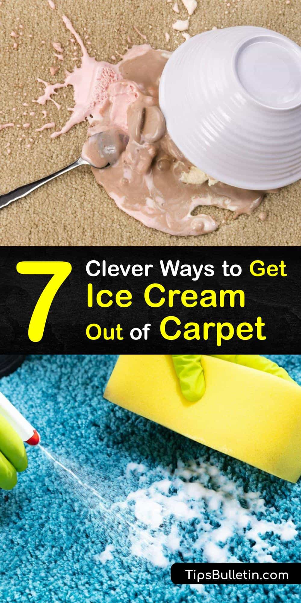 Food Stains - Easy Solutions to Clean Melted Ice Cream on Carpet
