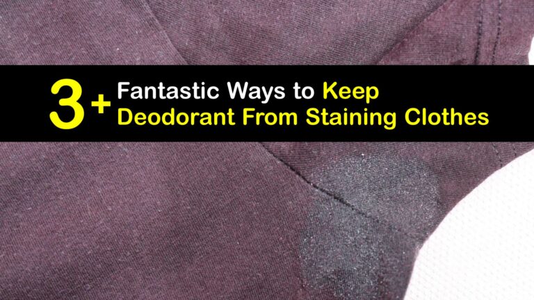 Prevent Deodorant Stains - Protect Clothes From Underarm Marks