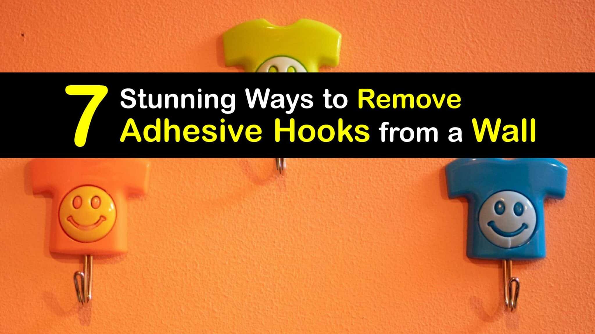 Adhesive Removal - Tricks for Getting Sticker Hooks Off the Wall