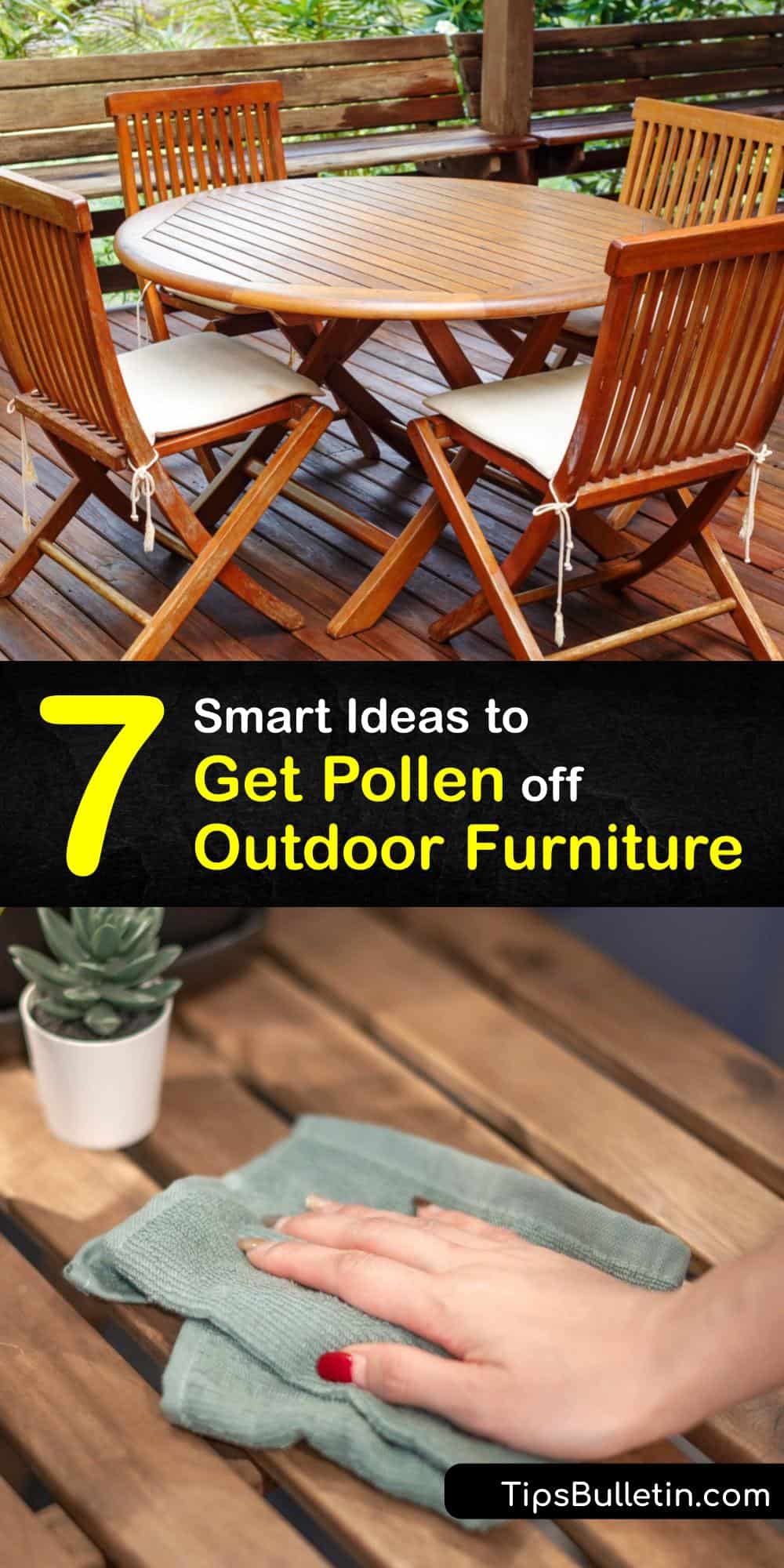 Outdoor Furniture Cleaning - Removing Pollen From Patio Furniture